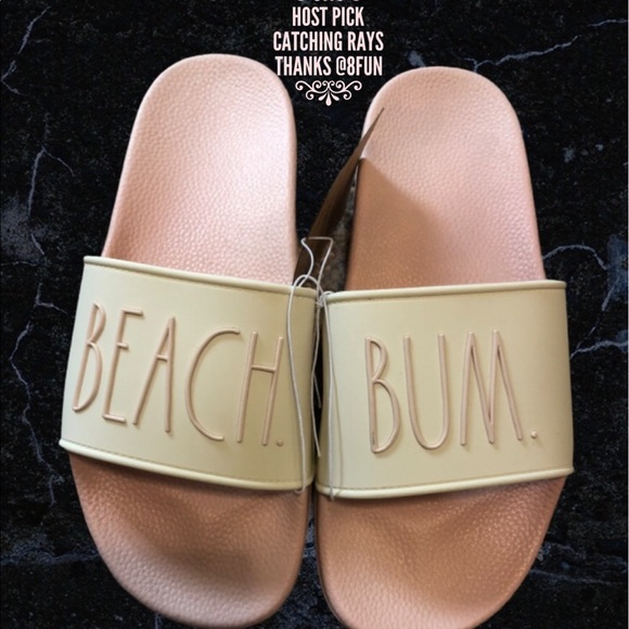Rae Dunn | Shoes | Hp Rae Dunn Beach Bum Slide Sandals | Poshmark